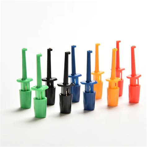 10pcs Multimeter For Logic Analyzers Single Hook Clip Mini Test Hooks