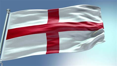 4k Render England Flag Video Waving In Wind England Flag Wave Loop Waving In Win 42576654 Stock