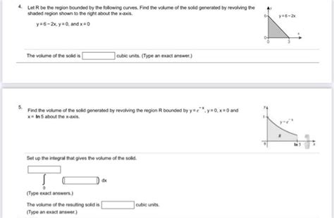 Solved Let R Be The Region Bounded By The Following Chegg Com