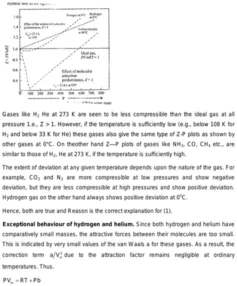 A Compressibility Factor For Hydrogen Varies With Pressure But Always
