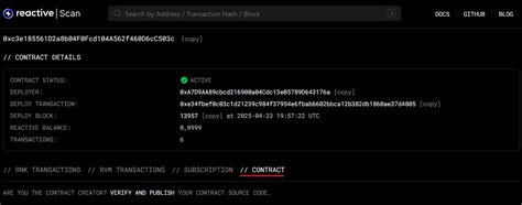 Reactive Smart Contracts Reactive Network