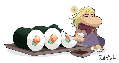 Ramon Eating Sushi 3 Rayman Ramon Clh Captainlaserhawk