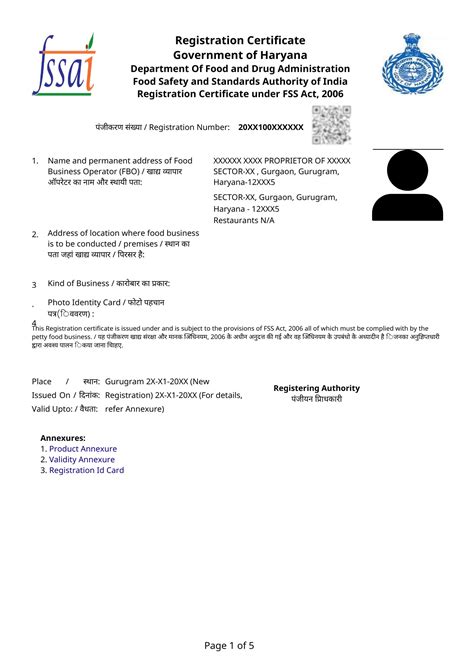 Fssai Central License Process Documents Fees