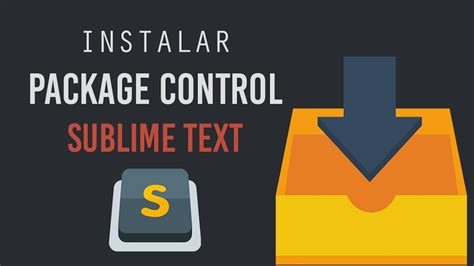 Como 🖥️ Instalar Package Control En Sublime Text Youtube