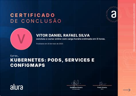Vitor Rafael On Linkedin Vitor Daniel Rafael Silva Curso Kubernetes Pods Services E Configmaps…