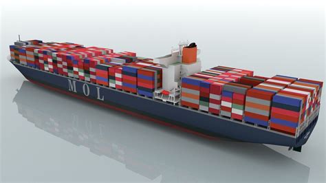 Mol Confort Container Ship 3d Model Cgtrader