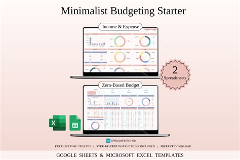 Minimalist Budgeting Starter In Excel Graphic By Spreadsheetshub