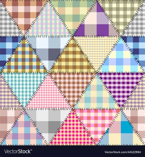 Geometric Abstract Pattern Intersection Patchwork Vector Image