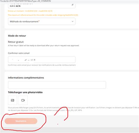 I Cant Return My Order Because The Button Is Greyed Raliexpress