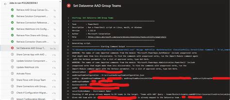 [alm Accelerator Bug] Failed Pipeline On Set Dataverse Aad Group