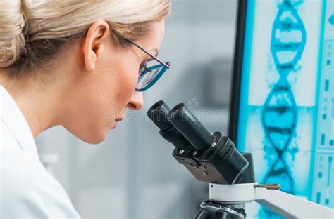 Professional Female Scientist Is Working On A Vaccine In A Modern