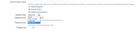 Webadi Parameter Metadata Definition Validation Type Bne Query