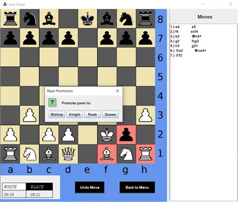Github Ichiyan Chess Java Play Chess Against A Friend Offline Or