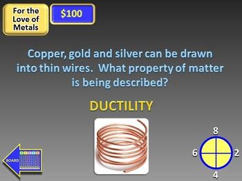 Properties Of Matter Jeopardy PowerPoint Game Editable By Tangstar Science