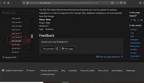 In Dark Mode Selected Navigation Menu Option Clearly Not Shown Issue Dotnet Docs
