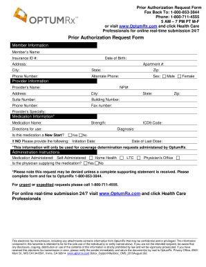 Fillable Online Optumrx Botox Prior Authorization Form Fax Email Print PdfFiller