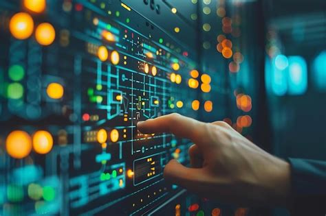 Premium Photo Engineer Configuring Snmp Simple Network Management Protocol Monitoring On Servers