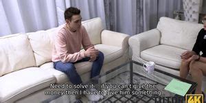 TUTOR K Hot Geometry Teacher Has Sex With Naughty Babe In Front Of Son Tnaflix Com