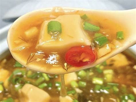 酸辣开胃的泡椒酸汤豆腐 佐餐 清水 豆腥味