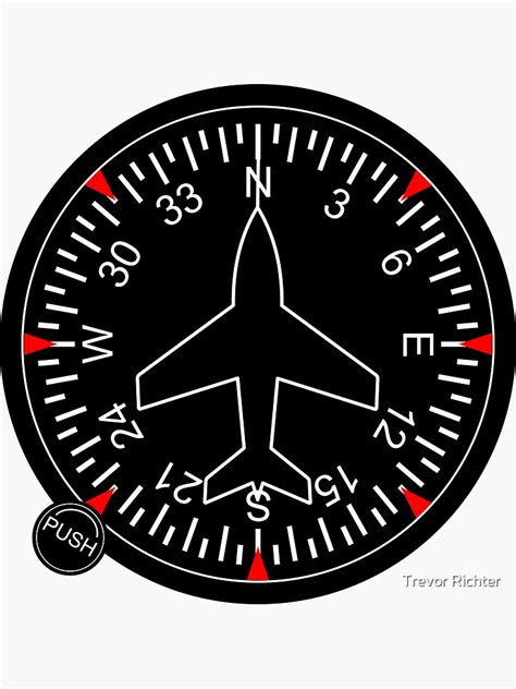 Heading Indicator Sticker For Sale By Trevorr Redbubble