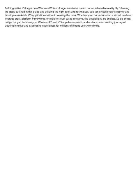 PPT Bridging The Gap How To Build Native IOS Apps On A Windows PC PowerPoint Presentation