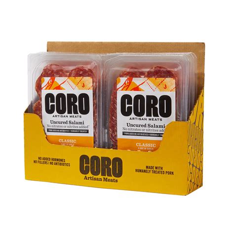 Coro Foods Sliced Pack Uncured Classic Salami Workshop Pgh