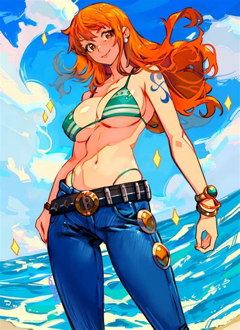 Nami One Piece Drawn By Topsu Danbooru
