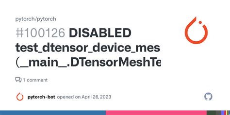 Disabled Testdtensordevicemeshdeviceconversion Main