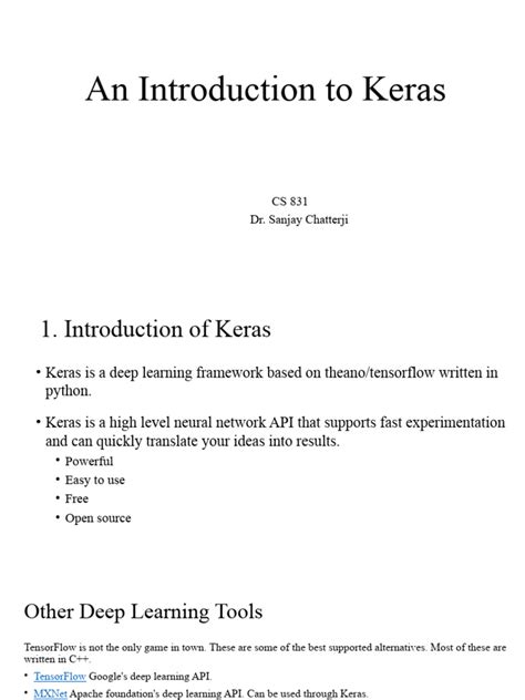 Chap 32 Introductiontokeras Pdf Computer Programming Computing