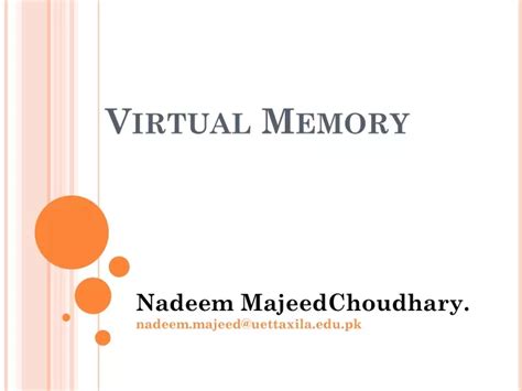 ppt virtual memory powerpoint presentation free download id 9552881
