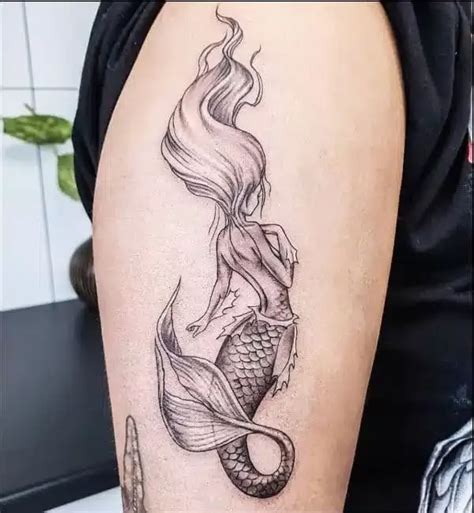 50 Beautiful And Cute Mermaid Tattoos Designs And Ideas Mermaid