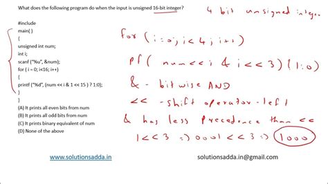 Isro 2017 May C Programming Logical Gate Test Series Solutions