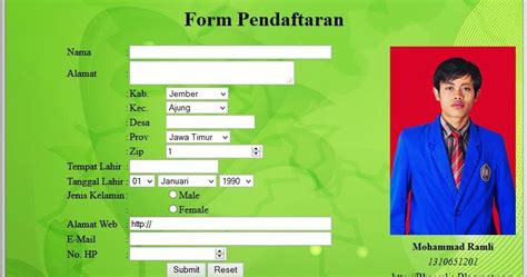 Cara Membuat Form Html Pendaftaran Menggunakan Buat Formulir Ktp Dasar Berikut Codenya Admin