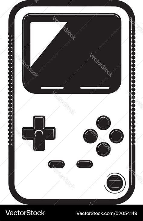 Nostalgia Reborn Vintage Handheld Console Icon Vector Image
