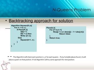BackTracking Algorithm Technique And Examples PPT
