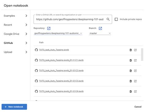 Notebooks In Colab — Deep Learning 101 For Audio Based Mir