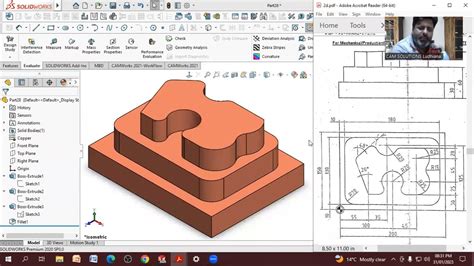 Solidworks Step By Step Practice Drawing Tutorial For Beginners In Hindi Youtube
