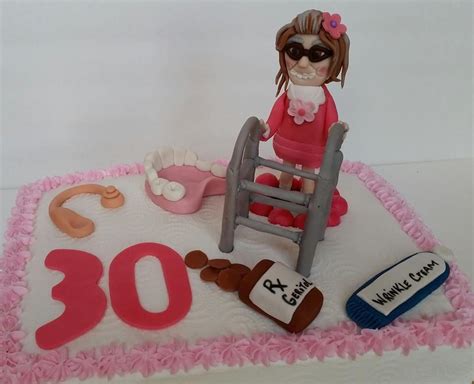 Old Lady Cake Over The Hill Cakes For Women Themed Cakes Birthday