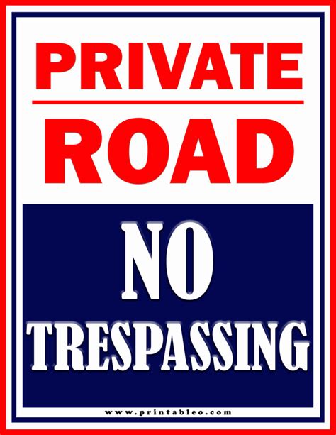 25 Printable No Trespassing Signs Free Download