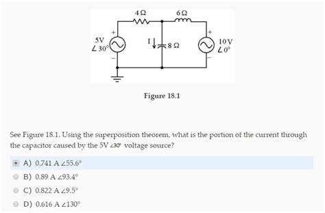 Solved Using The Superposition Theorem What Is The