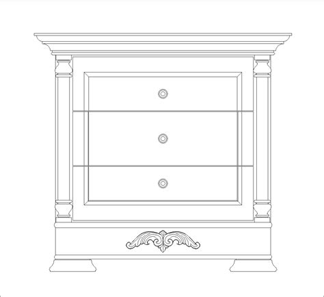 Bed Side Table Cad Block Free Download At Emma Rouse Blog