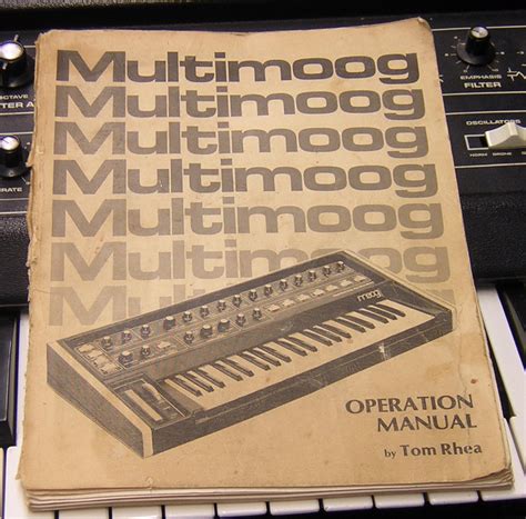 MATRIXSYNTH MOOG MULTIMOOG Vintage Analogue Synthesizer 1978 With Original Manual