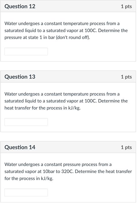 [solved] question 12 water undergoes a constant temperatur