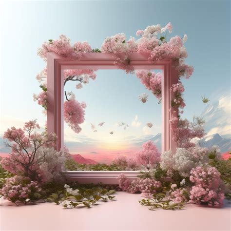 Premium Photo 3d Render Square
