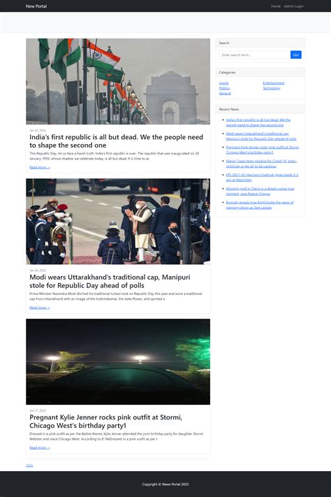 News Portal Project In Codeigniter News Portal In Codeigniter With