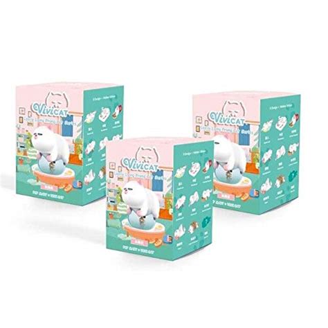 Buy N2 Pop Mart Vivi Cat Lazily Lying Prone Cat Series Blind Box Doll Binary Action Figure 3pcs