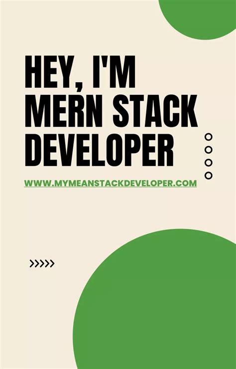 ppt hey i m mern stack developer powerpoint presentation free download id 11639798