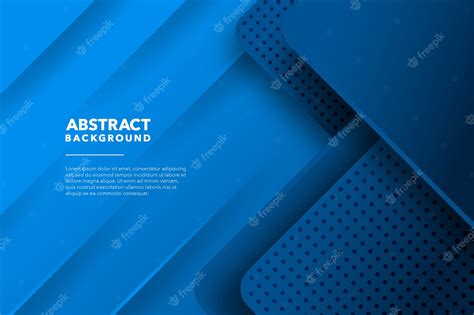 Premium Vector Modern Geometric Abstract Blue Background