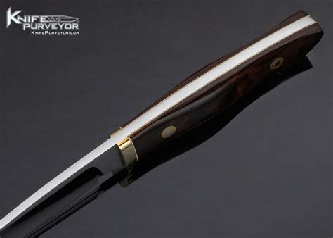 Weldon Whitley Custom Knife Ironwood Hunter W Brass Guard Knife Purveyor