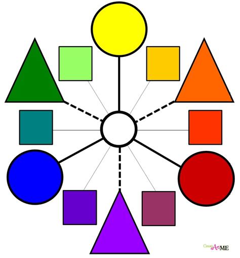 Complementary Colors Lesson Worksheet Create Art With Me